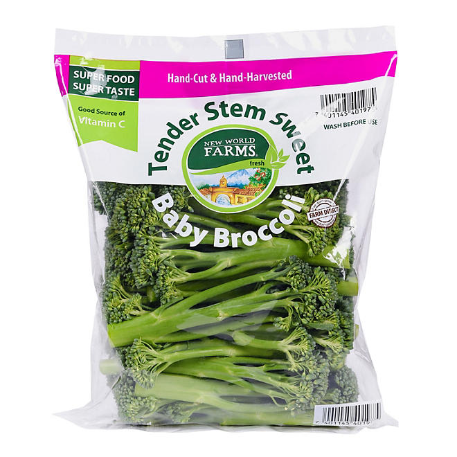 New World Farms Sweet Broccoli Tender Stems 1.5 lbs. – My Kosher Cart