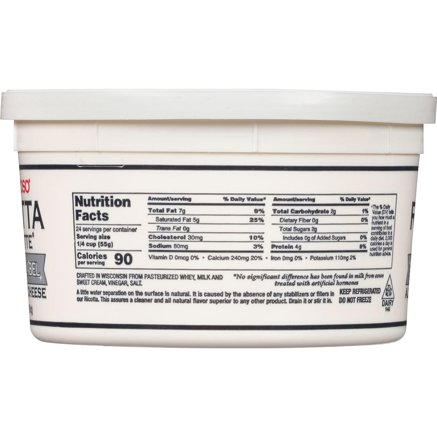 BelGioioso Platinum Label Ricotta (3 lbs.) – My Kosher Cart